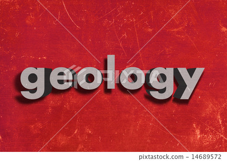 geology word on red wall - Stock Illustration [14689572] - PIXTA