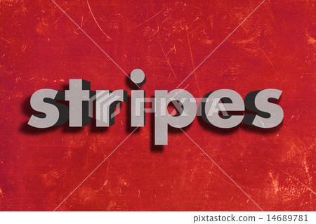 stripes word on red wall - Stock Illustration [14689781] - PIXTA