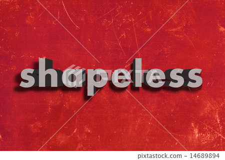 shapeless word on red wall - Stock Illustration [14689894] - PIXTA