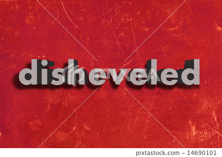disheveled word on red wall - Stock Illustration [14690101] - PIXTA