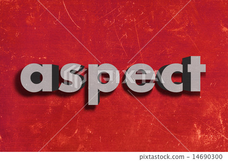 aspect word on red wall - Stock Illustration [14690300] - PIXTA