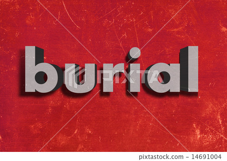 burial word on red wall - Stock Illustration [14691004] - PIXTA