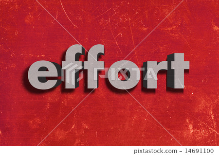 effort word on red wall - Stock Illustration [14691100] - PIXTA