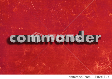 commander word on red wall - Stock Illustration [14691123] - PIXTA