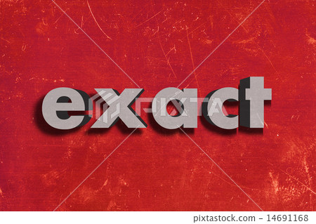 exact word on red wall - Stock Illustration [14691168] - PIXTA