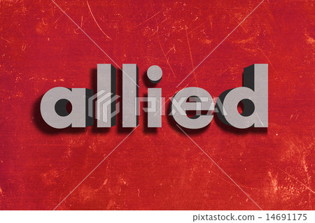 allied word on red wall - Stock Illustration [14691175] - PIXTA