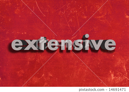 extensive word on red wall - Stock Illustration [14691471] - PIXTA