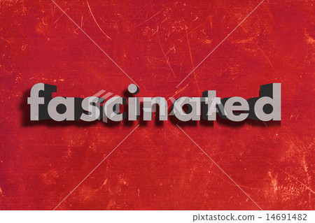 fascinated word on red wall - Stock Illustration [14691482] - PIXTA