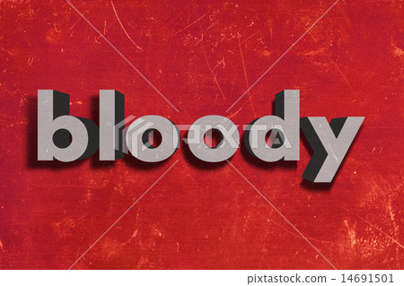 bloody word on red wall - Stock Illustration [14691501] - PIXTA