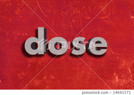 dose word on red wall - Stock Illustration [14691571] - PIXTA