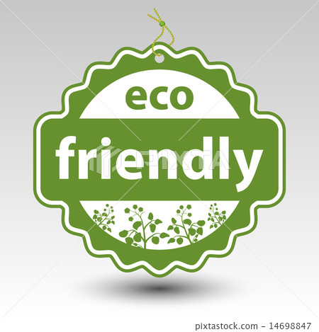 vector green eco friendly product price tag label - Stock Illustration ...