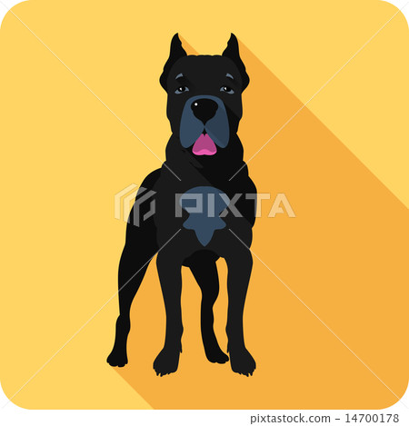 dog Cane Corso icon flat design - Stock Illustration [14700178] - PIXTA