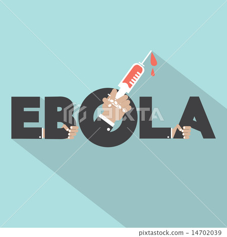 Ebola Typography With Syringe Symbol Design - Stock Illustration ...