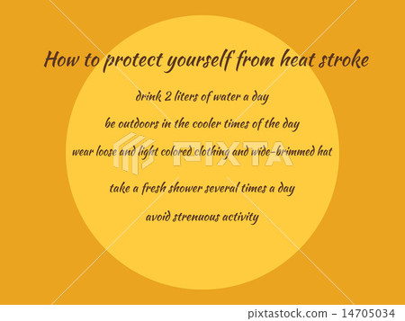 Summer heat safe protect..Slide with information - Stock Illustration ...