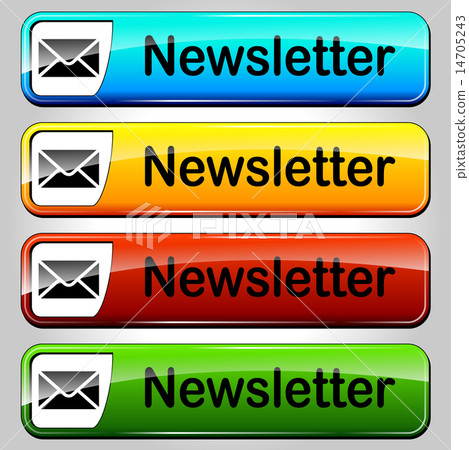 Vector newsletter buttons - Stock Illustration [14705243] - PIXTA