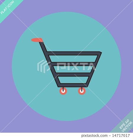 Shopping cart sign - vector illustration. - Stock Illustration ...