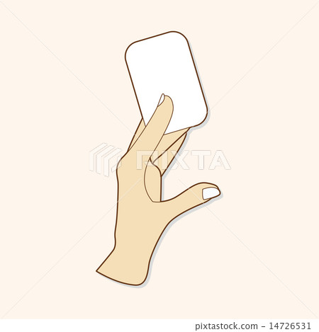 hand holding paper theme elements vector,eps - Stock Illustration ...