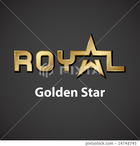 royal golden star inscription icon - Stock Illustration [14748745] - PIXTA