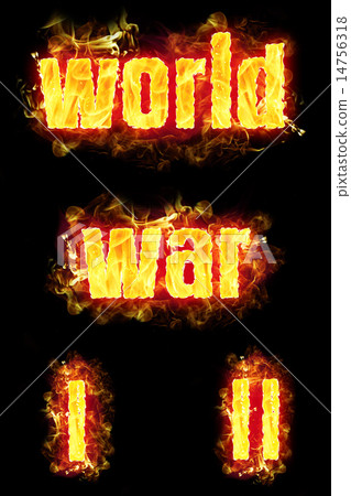 World War Fire Text - Stock Illustration [14756318] - PIXTA