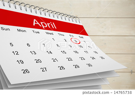 Composite image of april calendar - Stock Illustration [14765738] - PIXTA