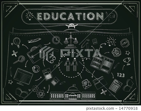 complicated, chalkboard, board - Stock Illustration [14770918] - PIXTA