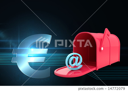 Composite image of red email post box - Stock Illustration [14772079 ...