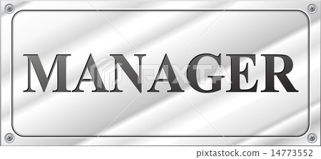 Vector manager design sign - Stock Illustration [14773552] - PIXTA