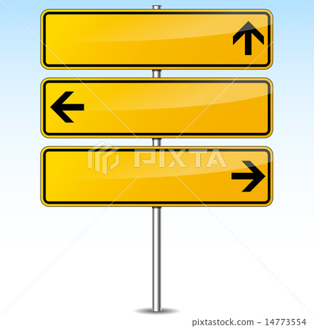 Vector yellow arrows signs - Stock Illustration [14773554] - PIXTA