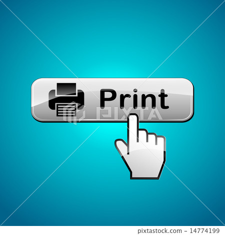 Print button - Stock Illustration [14774199] - PIXTA