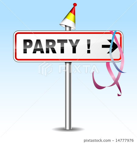 party directional sign - Stock Illustration [14777976] - PIXTA