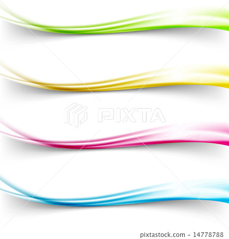 Modern bright satin header borders template - Stock Illustration ...