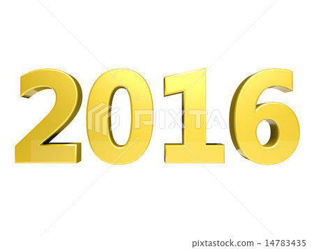 3D 2016 numbers - Stock Illustration [14783435] - PIXTA