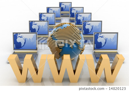 Internet concept. 3d rendered illustration. - Stock Illustration ...