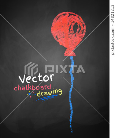 Chalk drawing of balloon. - Stock Illustration [14821212] - PIXTA