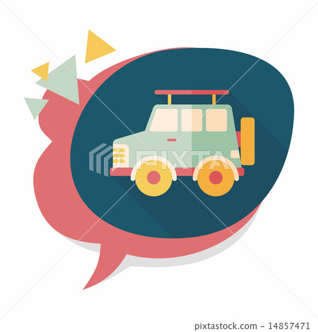 Transportation Sports Utility Vehicle flat icon... - Stock Illustration ...