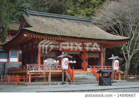 Kompira Shrine Shiramine Shrine Emperor Takamori - Stock Photo ...