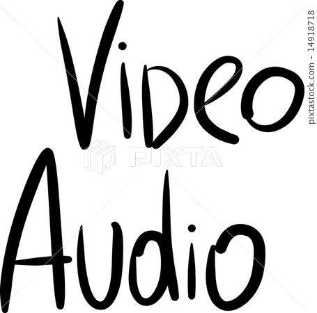Audio Video hand lettering - Stock Illustration [14918718] - PIXTA