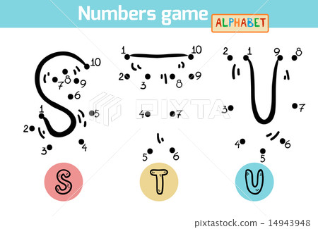 Numbers game (Alphabet), STU letters - Stock Illustration [14943948 ...