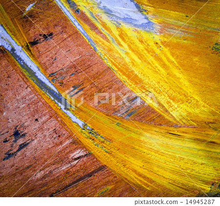 yellow smudge on oil paints-照片素材（圖片） [14945287] - PIXTA圖庫