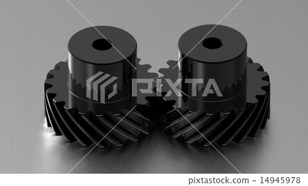 Two gears - Stock Illustration [14945978] - PIXTA