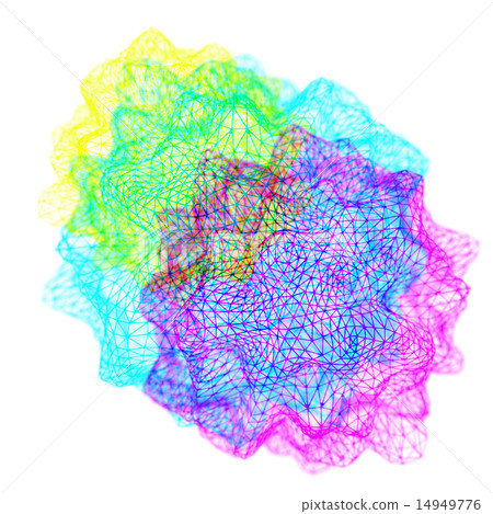 Colorful wire frame - Stock Illustration [14949776] - PIXTA