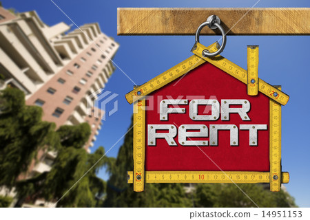 House For Rent Sign - Wooden Meter - Stock Illustration [14951153] - PIXTA