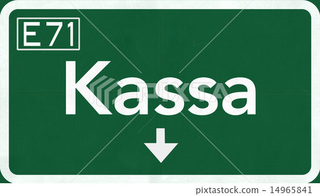 Kassa Slovakia Highway Road Sign - Stock Illustration [14965841] - PIXTA