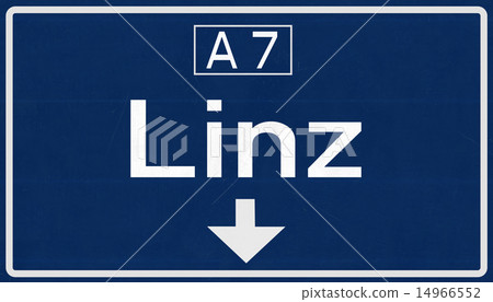 Linz Austria Highway Road Sign-插圖素材 [14966552] - PIXTA圖庫
