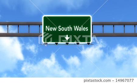 New South Wales Australia Highway Road Sign - Stock Illustration ...