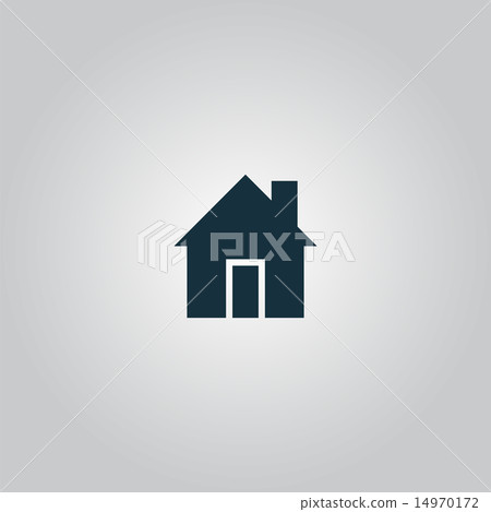 retro style home icon isolated - Stock Illustration [14970172] - PIXTA