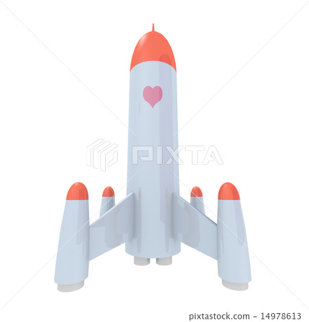 Heart's rocket - Stock Illustration [14978613] - PIXTA