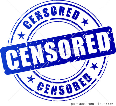 censored blue stamp - Stock Illustration [14983336] - PIXTA