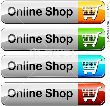 online shop buttons - Stock Illustration [14991276] - PIXTA