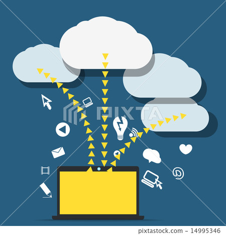 Modern conputer communication abstract scheme - Stock Illustration ...